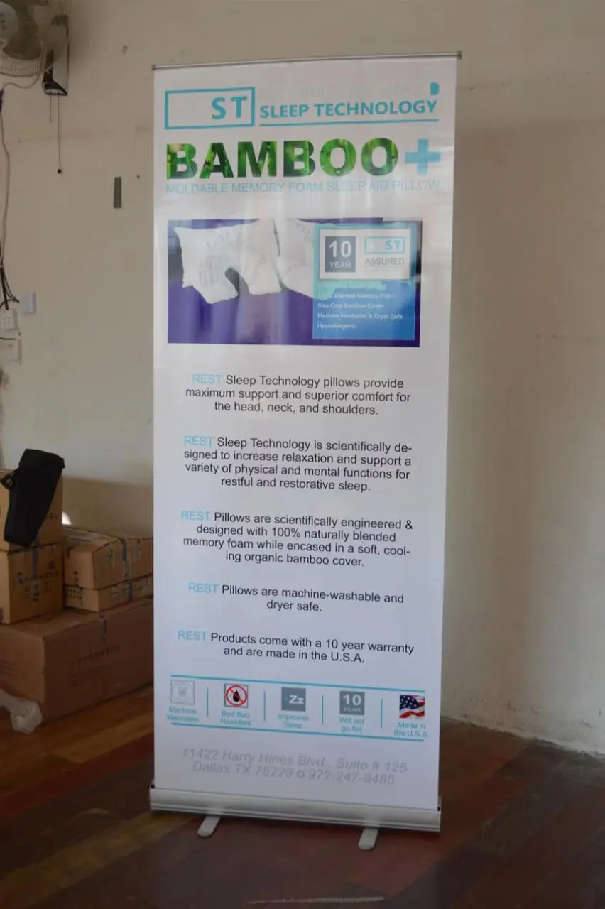 Outdoor Advertising Banner Standing Aluminum Retractable Roll Up Banner ...