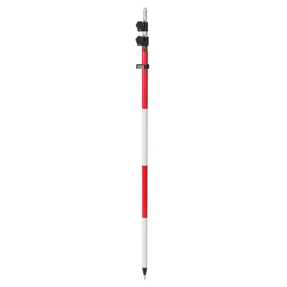Durable Surveying Pole 2.6m 3.6m 4.6m 5.2m Telescopic Prism Poles ...