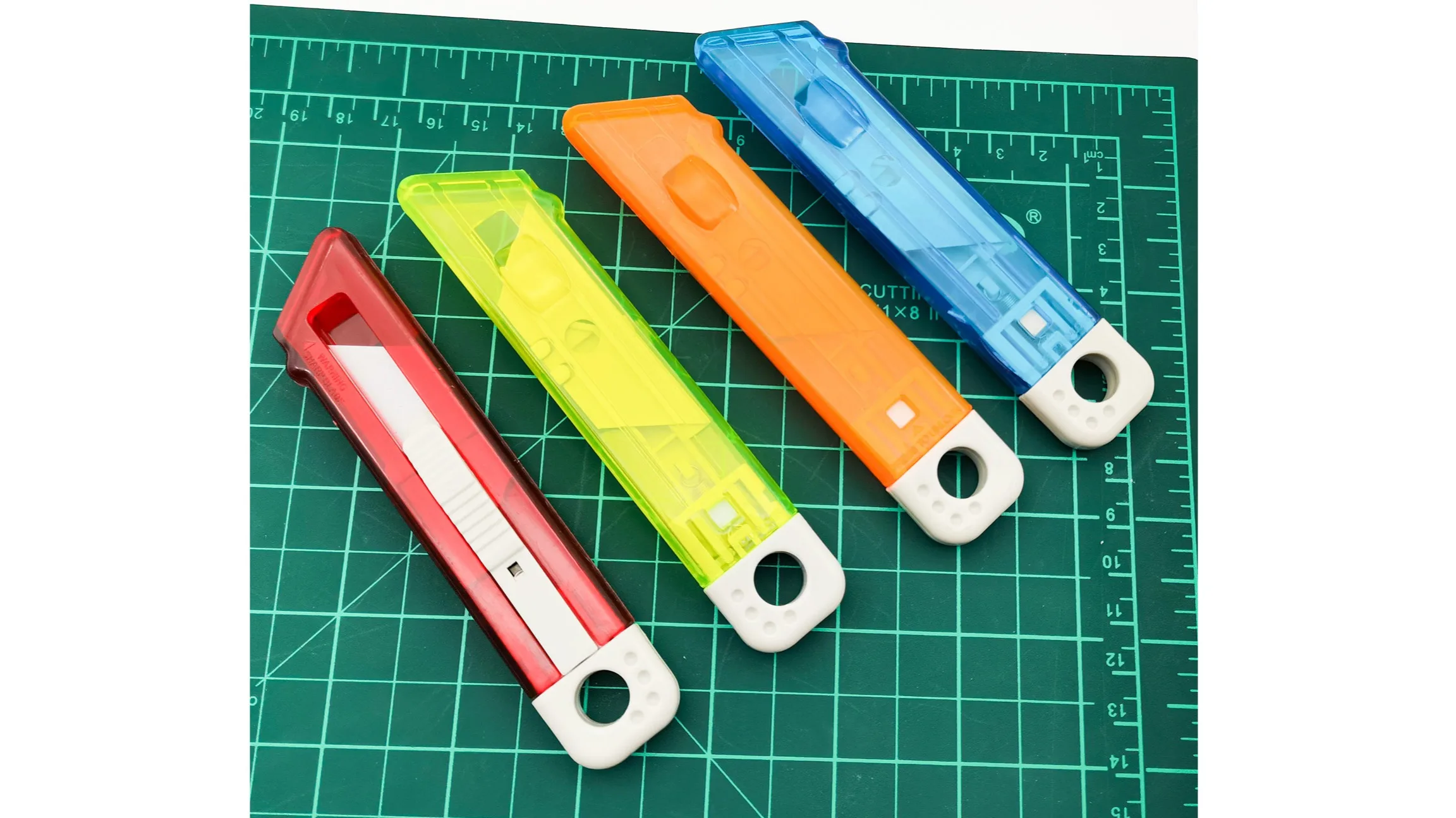 Multifunctional Purpose Self-retracting Paper Box Cutter Utility Safety ...