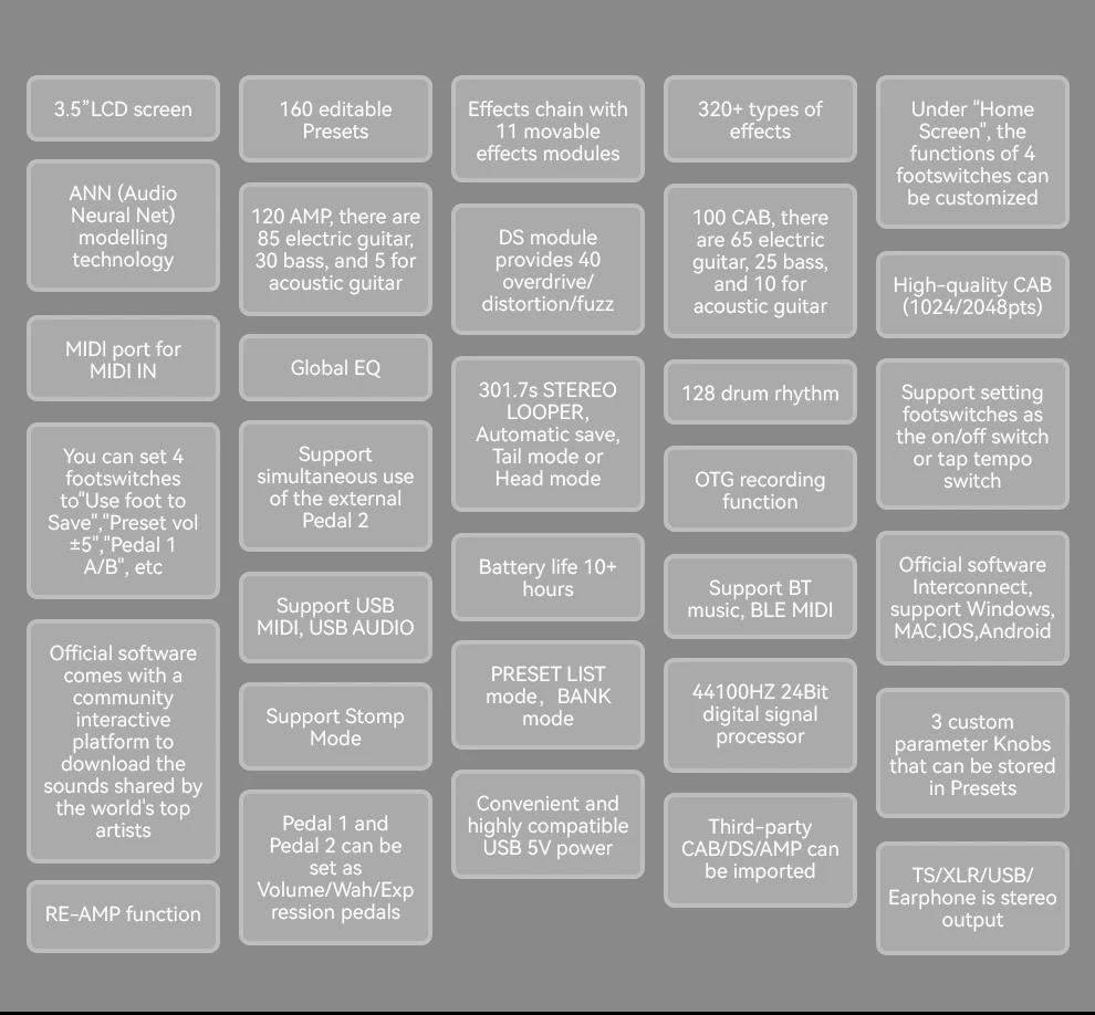 M-vave MK-300 Multi Effects - Authentic Tube Amp Tones