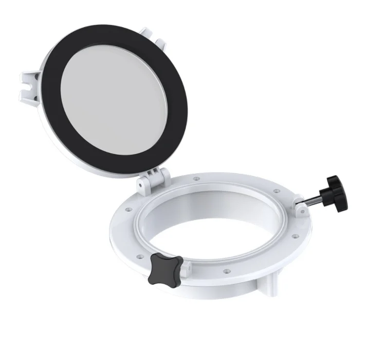 Newmao 215mm Round Marine Fixed Bolted Porthole Scuttle Window With ...