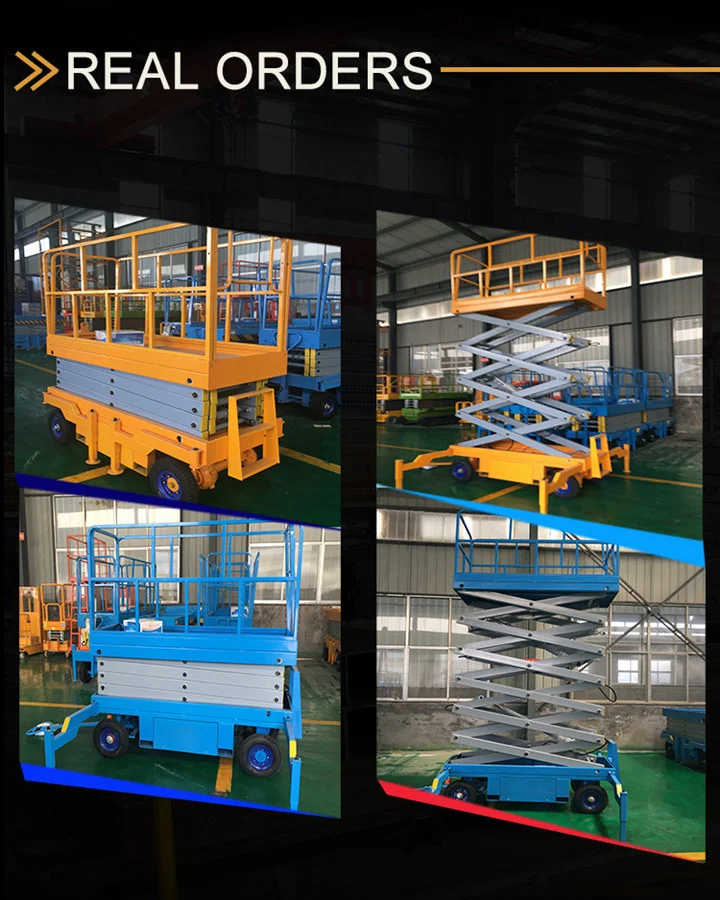 Belift 500kg Hydraulic Lifting Semi Electric Mobile Aerial Scissor Lift ...