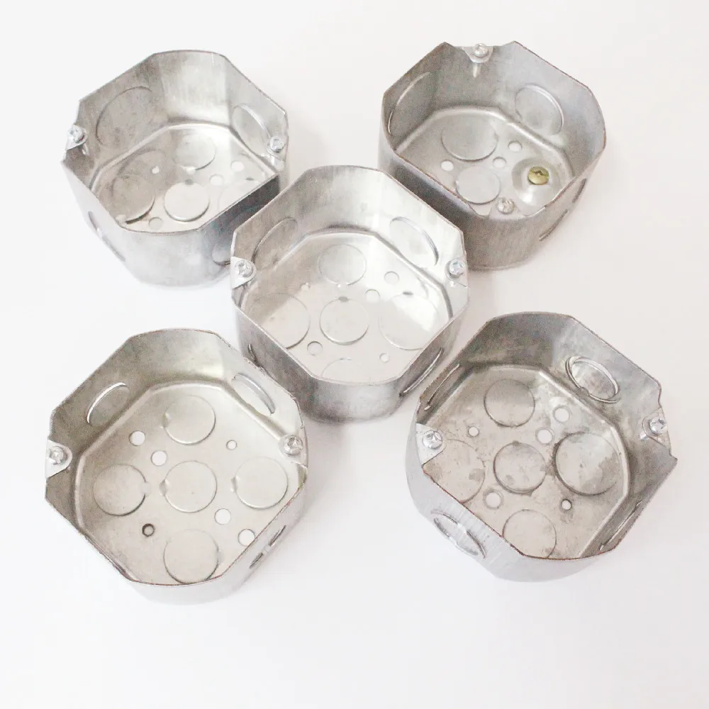 Ceiling Mounted Octagon Boxes With Cover &tube - Buy 1-1/2" Deep ...