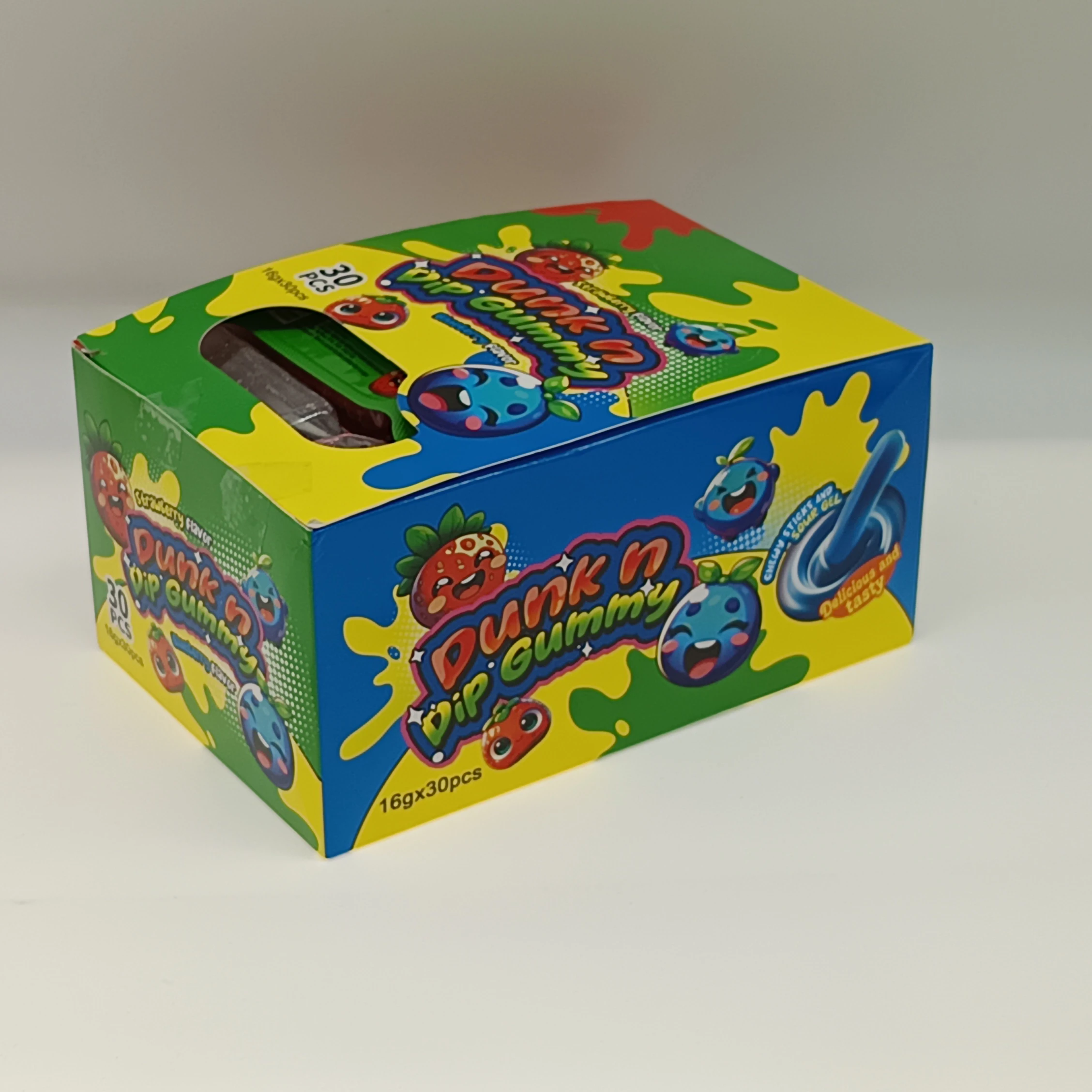 Fruity Flavored Dunk Dip Gummy Sticks Candy with Sour Dipping Jam ...