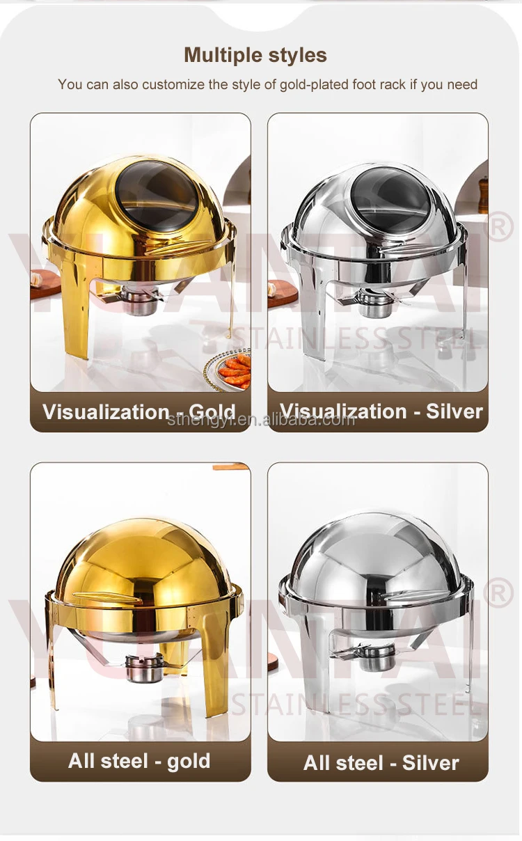 Gold Luxury Buffet Chafing Dish - Keeps Food Warm
