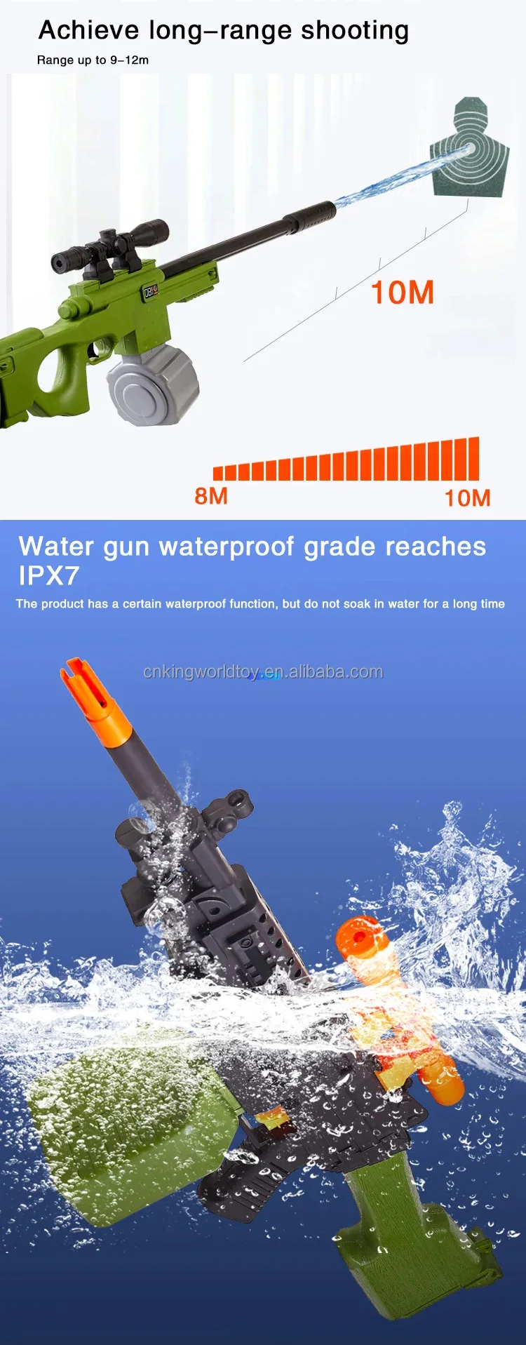 Wholesale 2024 Automatic Shooting Water Gun Toys Military Shooting ...