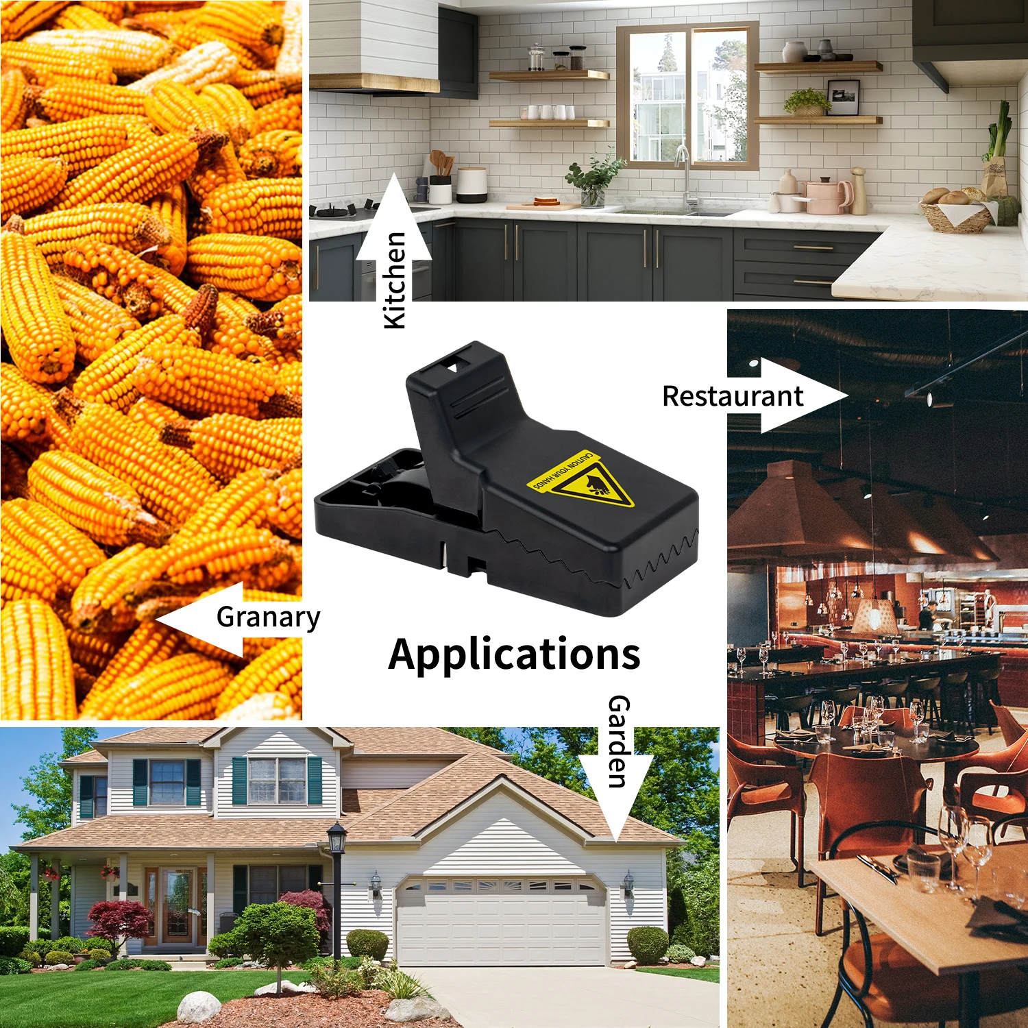 Powerful Stainless Steel Spring Trap for MicePolystyrene Humane Mouse ...