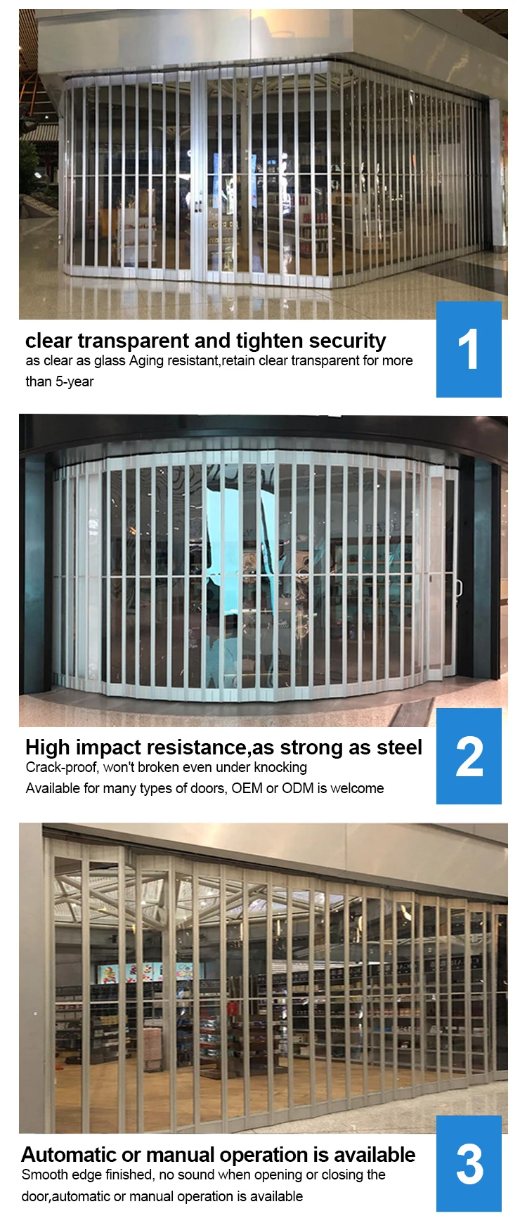 Secure and Stylish Shopping Mall Store Front Doors