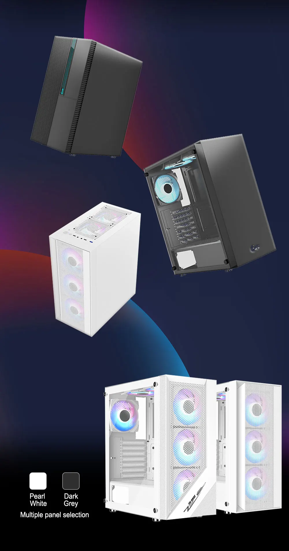 2023 NEW Design Factory Gaming Computer Case ATX PC Case HD USB3.0 ...