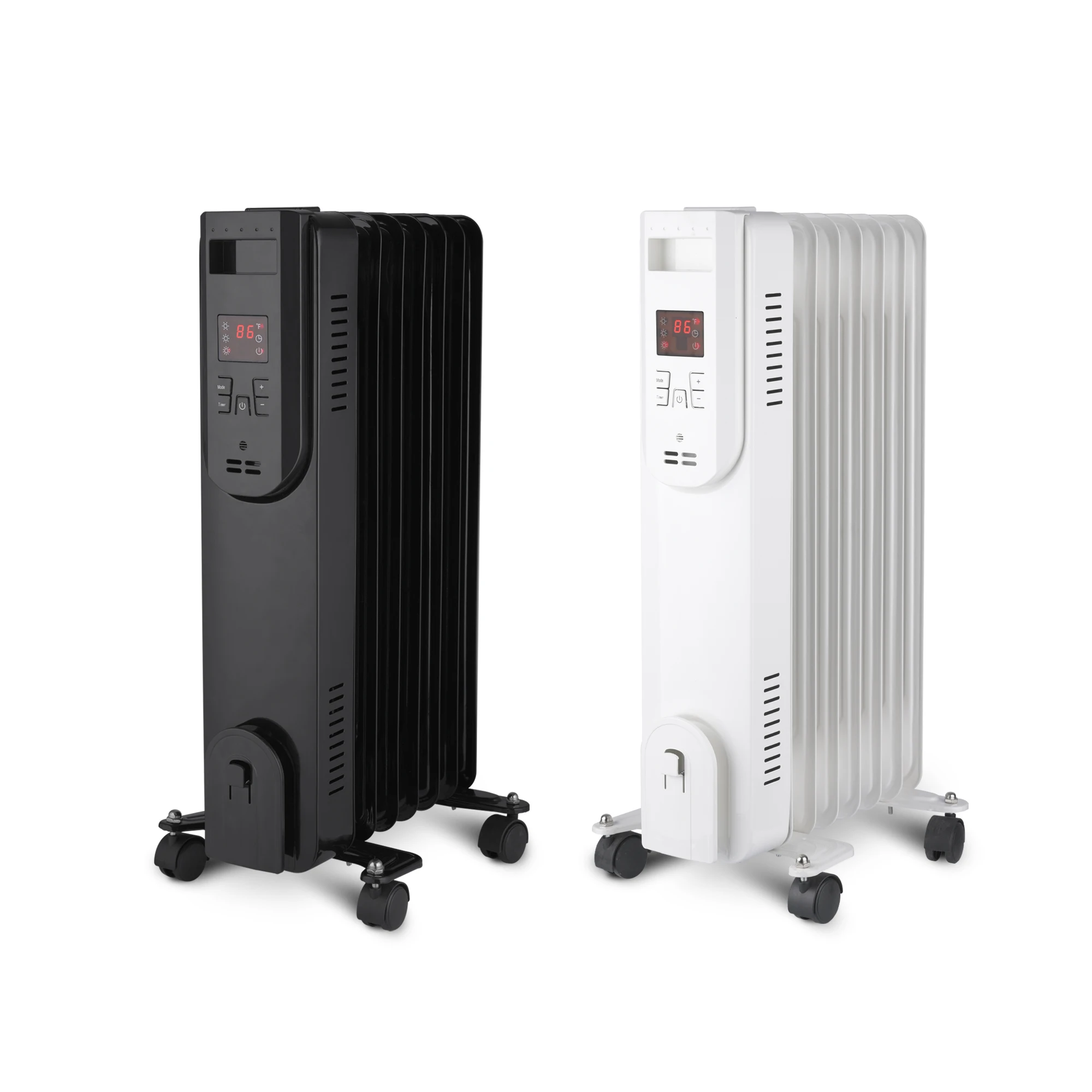 Electric Household Portable Oil Filled Radiator Space Heater Adjustable ...