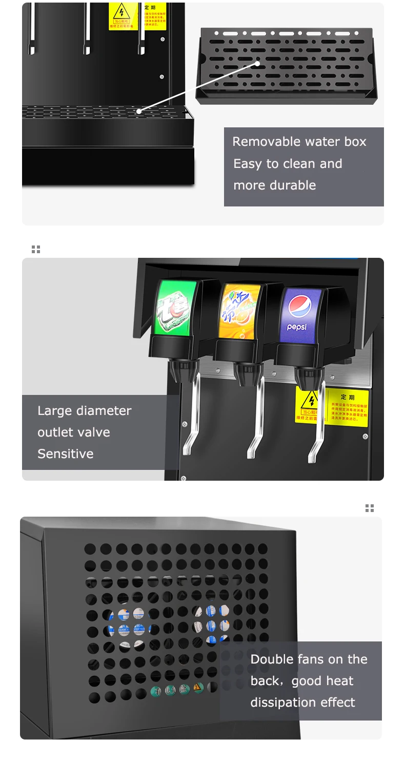 Cola Coca Post Mix Beverage Dispenser Maker Machine For Convenience ...