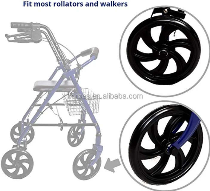8" Universal Wheels for Medical Rollator/wheelchair Parts