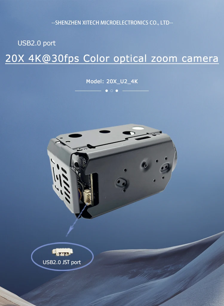 4k@30fps 20x Usb2.0 Optical Zoom Camera Module For Uav Load Scenario ...