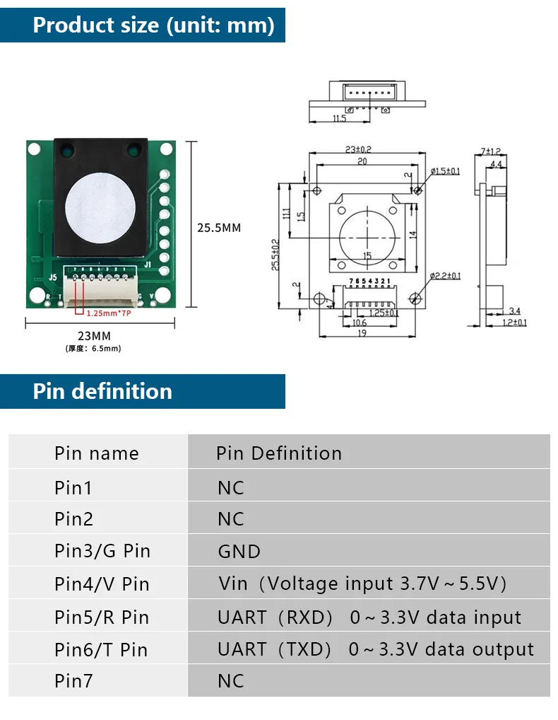 Yys Sc05-h2s Indoor Electrochemical Hydrogen Sulfide Sensor Module H2s ...