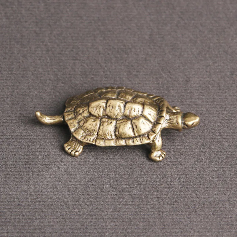 Do Old Brass Gold Turtle Tabletop Decoration To Attract Wealth And ...