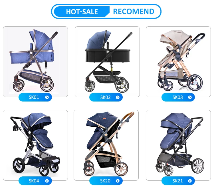 2022 Luxury High Landscape Stroller Egg Shape Baby Carriage High View 3 ...