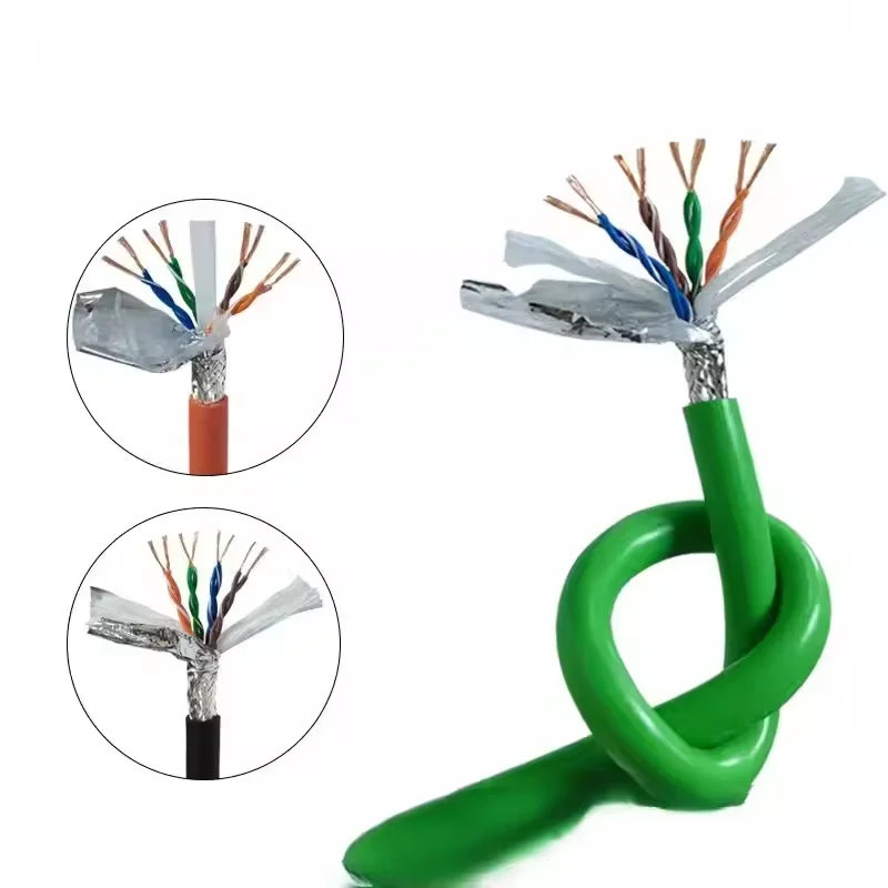 IP67 waterproof Profinet cables M12 X-Type to RJ45 Ethernet cable CAT5E ...