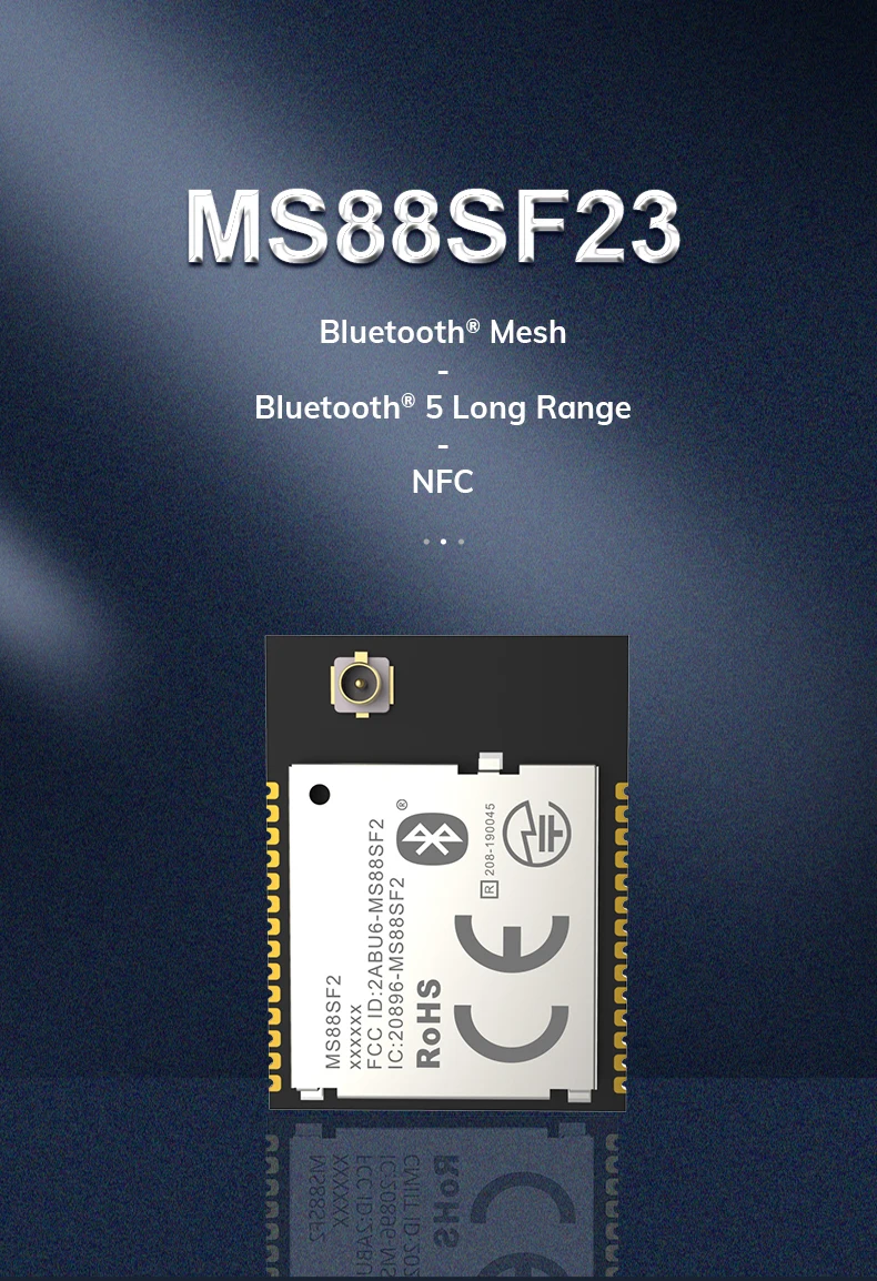MS88SF23 BLE Module - Bluetooth 5.2 with External Antenna