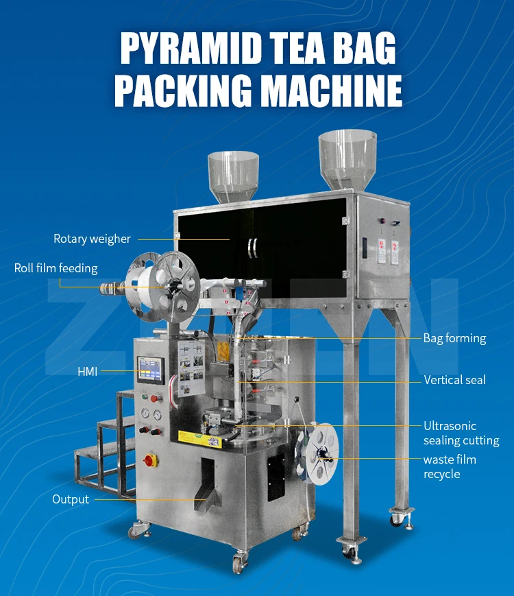 Automatic Small Inner And Outer Tea Bag Packing Machine For Broken Leaf ...