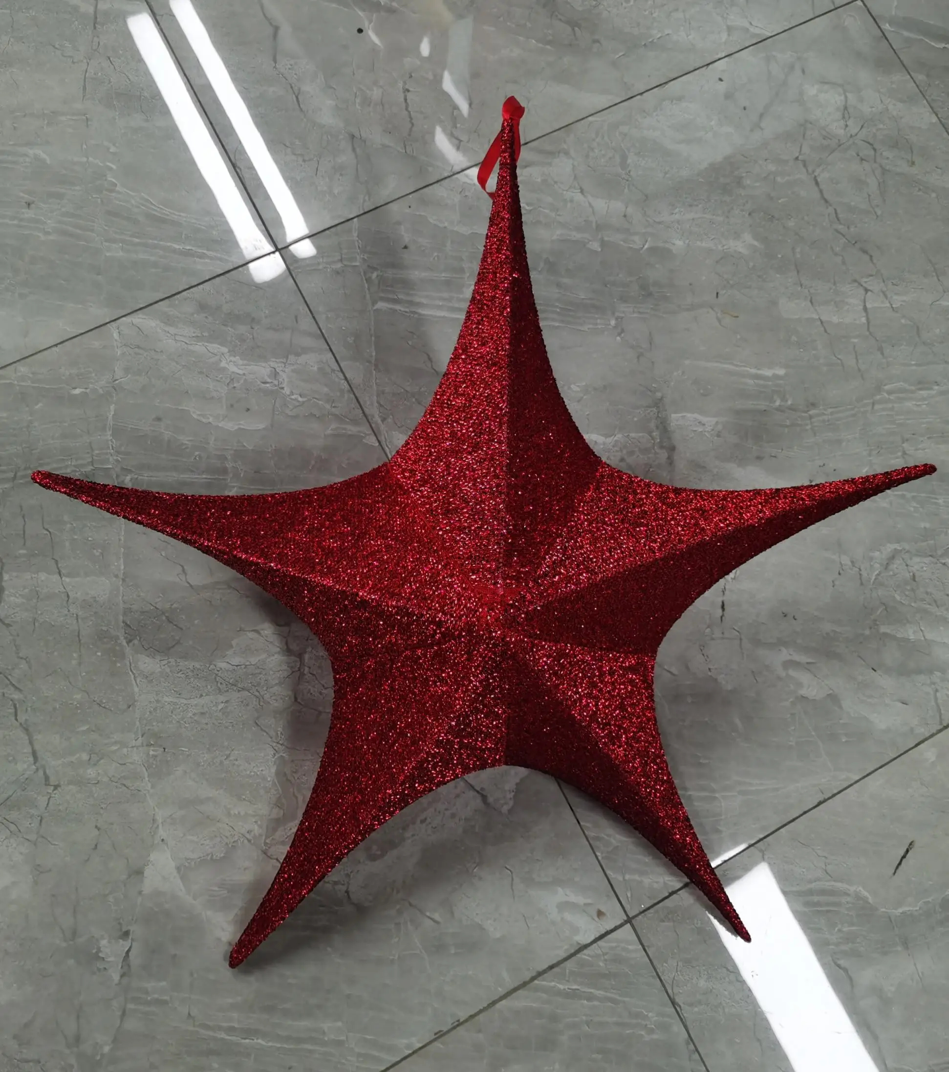 Xmas Decoration Ornament Fold Hanging Christmas Star Christmas ...