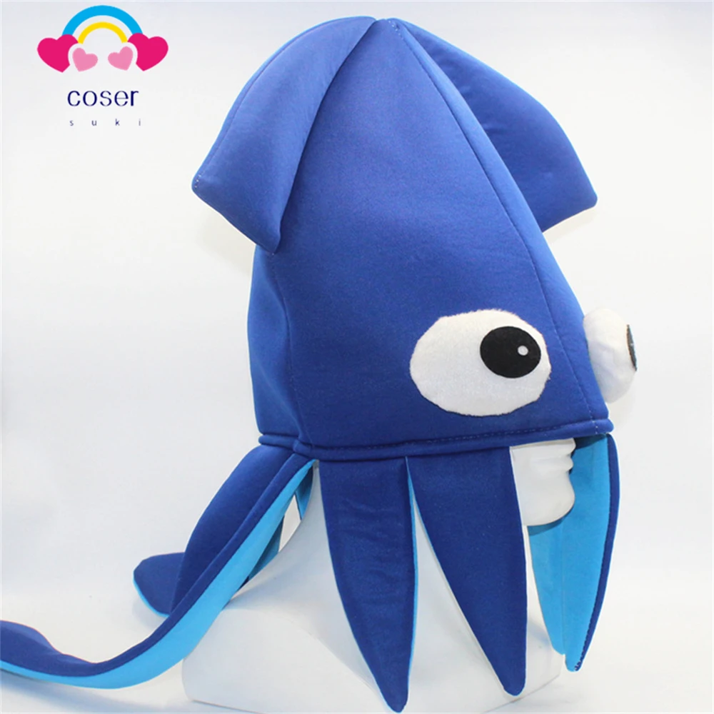 Four-color Velvet Squid Hat Squid Octopus Hat Dance Party Props Novelty ...
