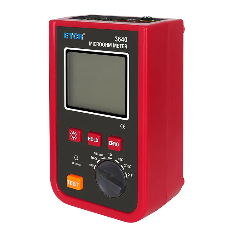 Etcr3640 Precision 4 Wire Milliohm Meter Clamp Grounding Resistance ...