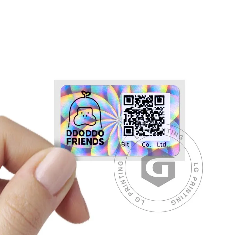 Anti Counterfeit Hologram QR Code Sticker - Secure & Customizable