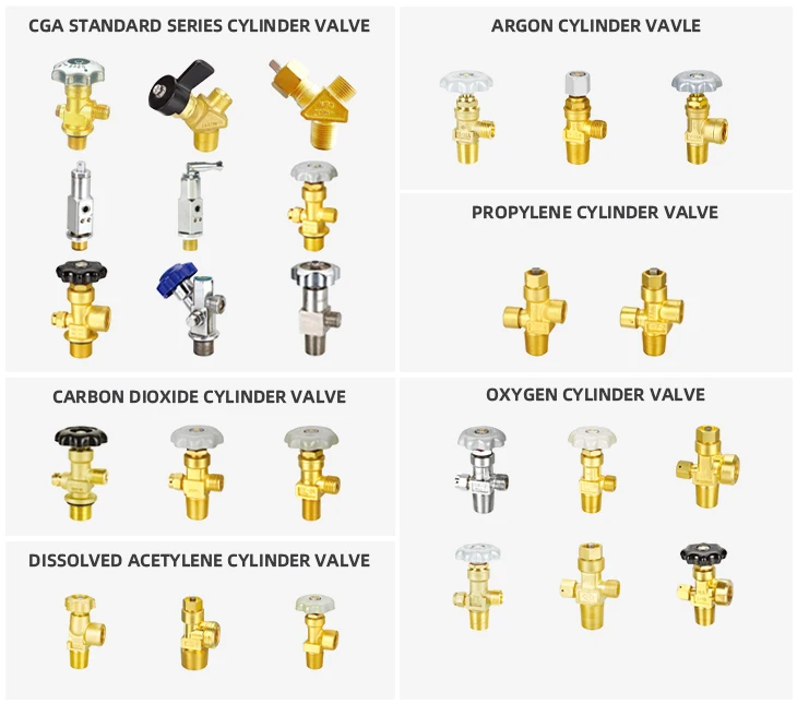300bar Brass Acetylene Gas Cylinder Valve PF5-3A for C2h2