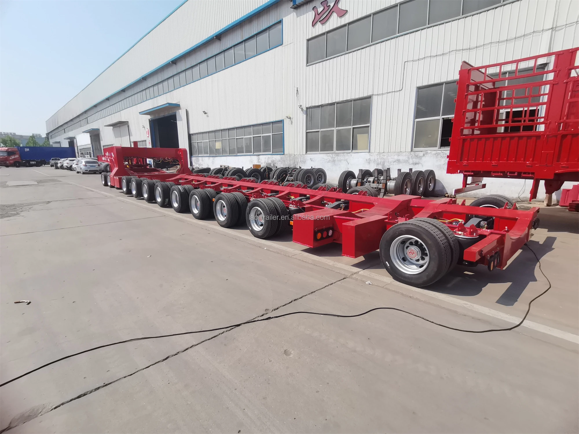 100 Ton Heavy Duty Lowboy Trailer 3 Axle Multi Axle Truck Trailer for Sale| Alibaba.com