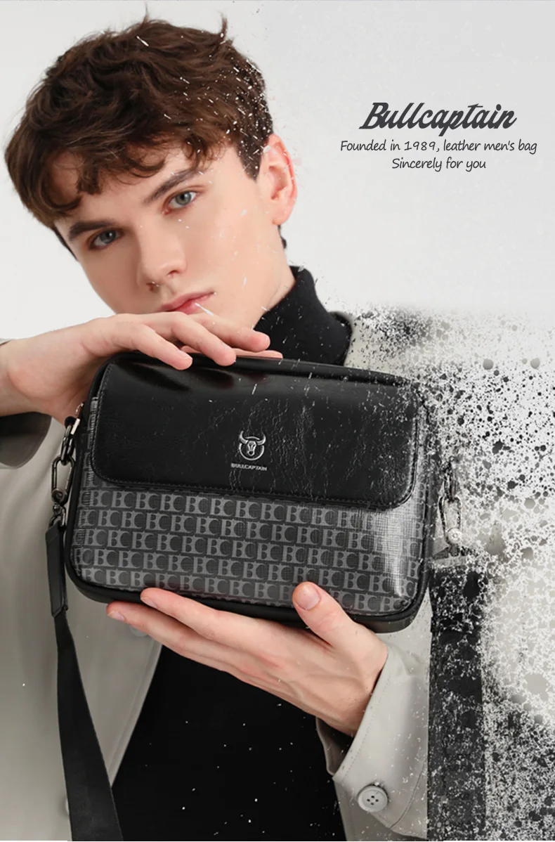 BULLCAPTAIN Messenger Bag - Versatile & Stylish Men's Handbag