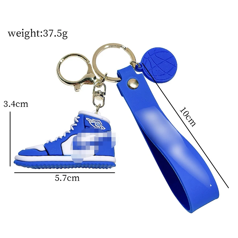 Basketball Sneaker Shoe Keychain Cartoon Kawaii 3d Pvc Anime Key Chain ...