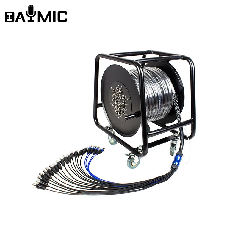 OEM 30/50/100m XLR Snake Audio Cable for Mixer & Amp