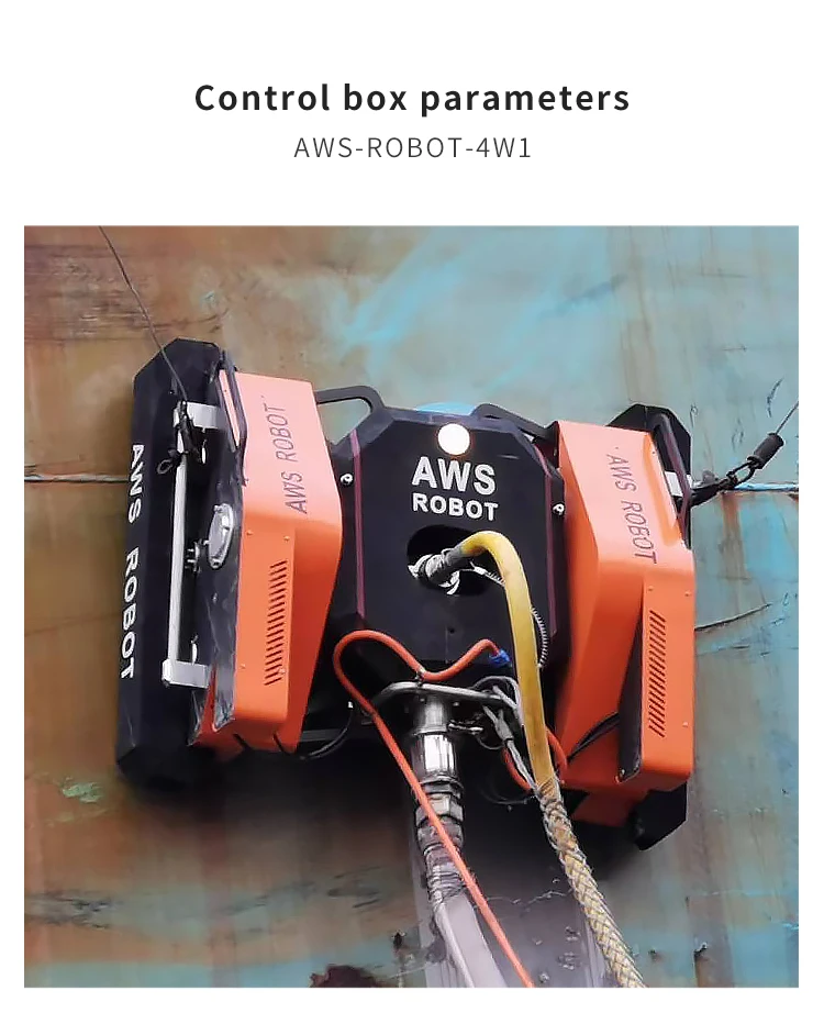 Power Pw-4w1 Spider Robots System For Ship Hull Surface Preparation Rust Removal Paint Removal ...