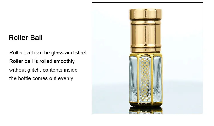 Luxury Arabic Glass Fancy Essential Oil Roller Bottles