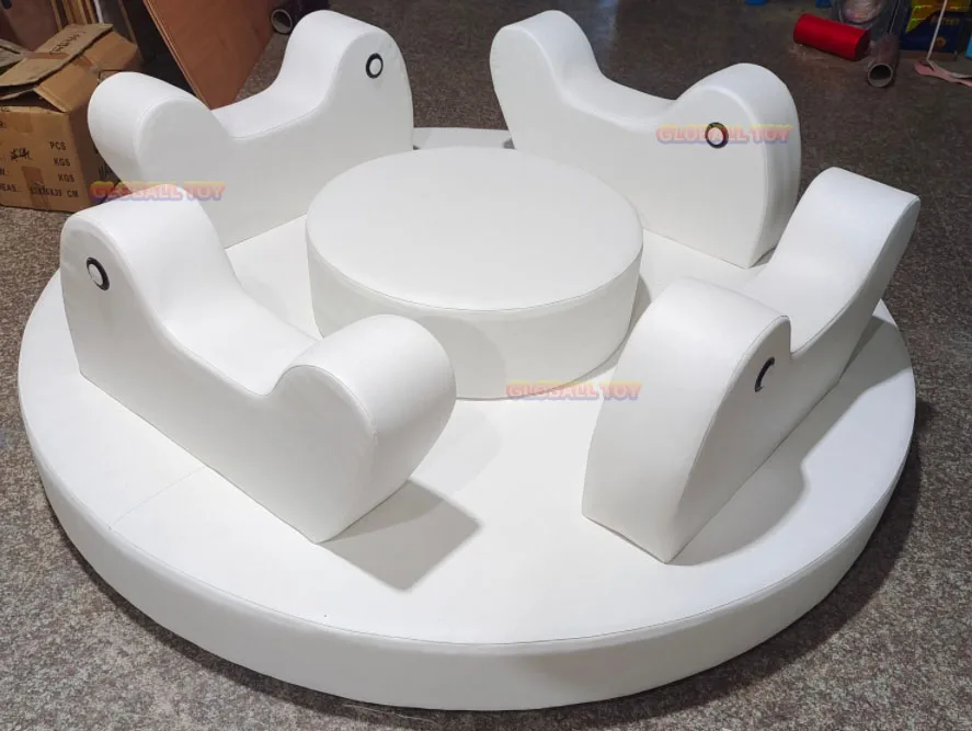 Kids Indoor Outdoor Playground Equipment - Soft Play Merry Go Round