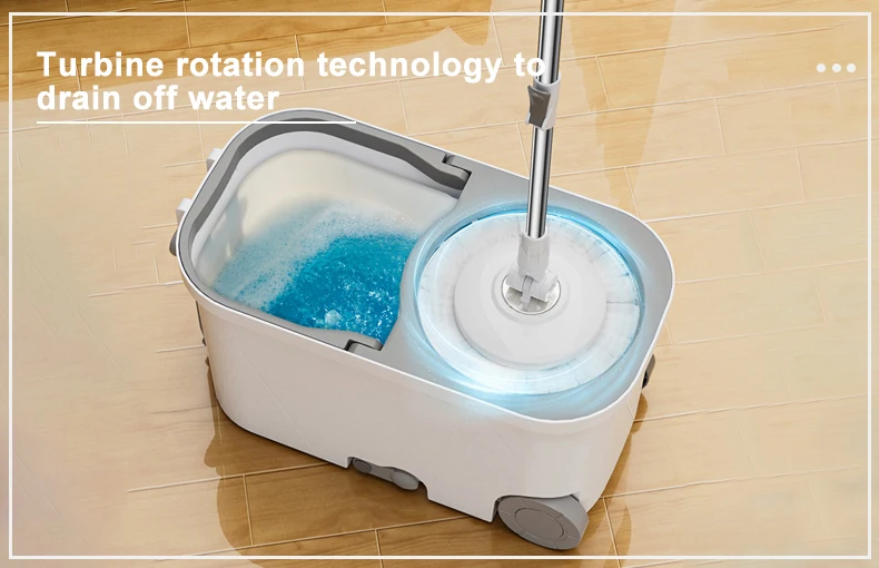 Household Floor Cleaning Adjustable Rotating Spinning Mops 360 Degree ...