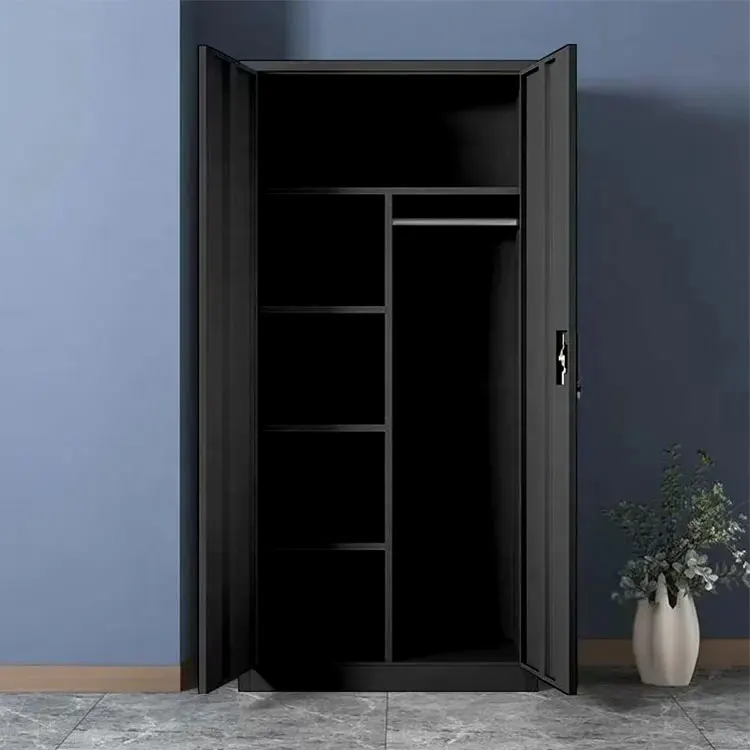 Metal Locker Steel Wardrobe Storage Cabinet Heavy-Duty Employee Locker ...