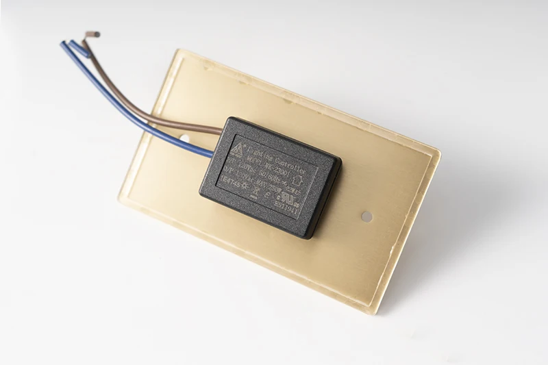 Brass Gold Panel US Standard 1GANG Dimmer Switch 15A GFCI
