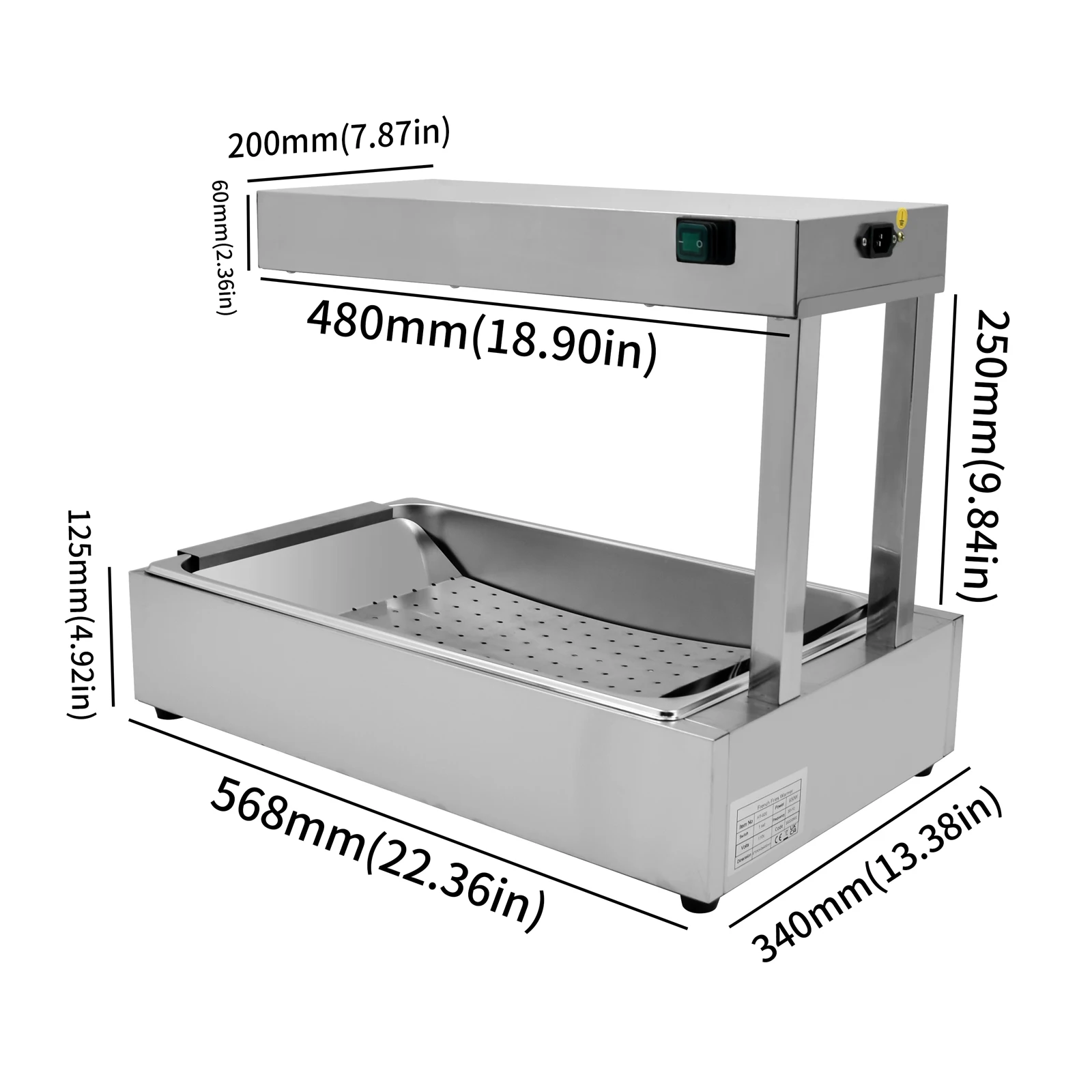 Alibaba.com: French Fry Dump Station, Heating Lamp Carving Station, CE ...