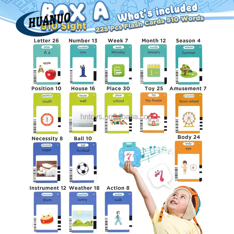 510 Sight Words Talking Flash Cards - Autism Sensory Therapy