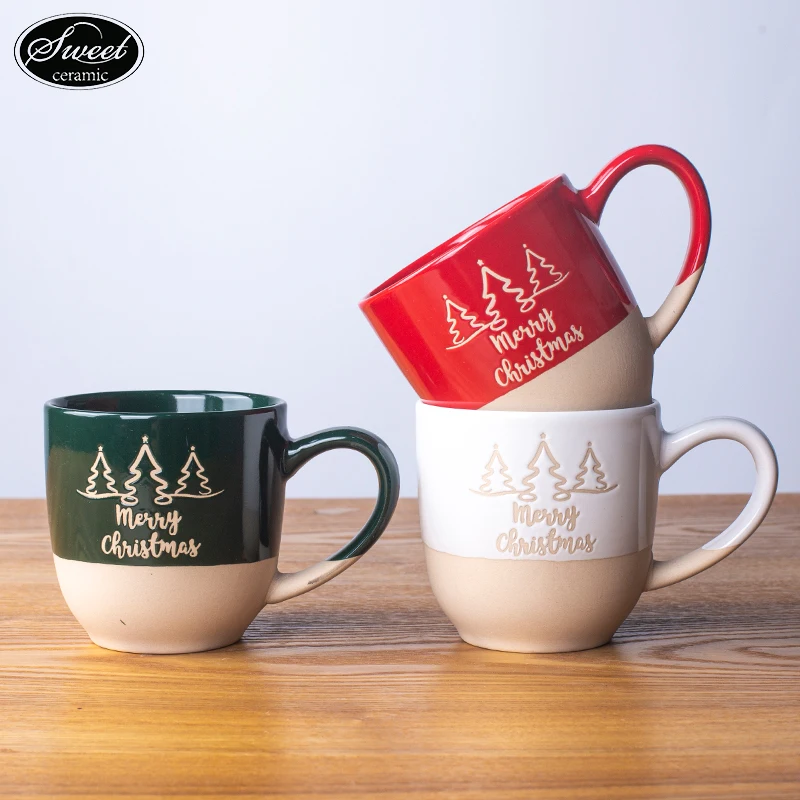 Nordic Classic Screen Printing Logo Tea Mug Matte Glaze 350ml 12oz ...