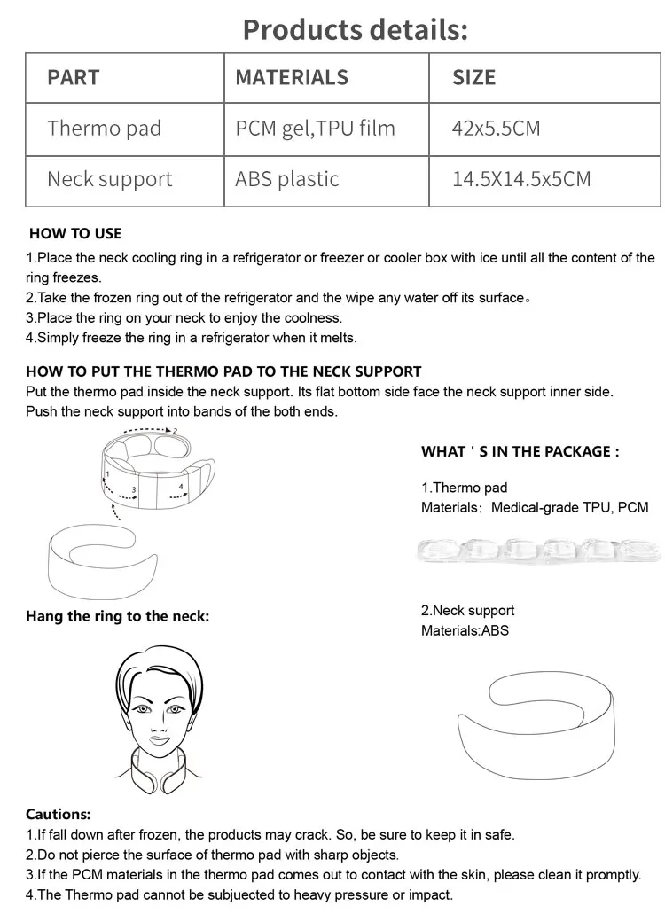 PCM Neck Cooling Ring - Effective Pain Relief for Adults