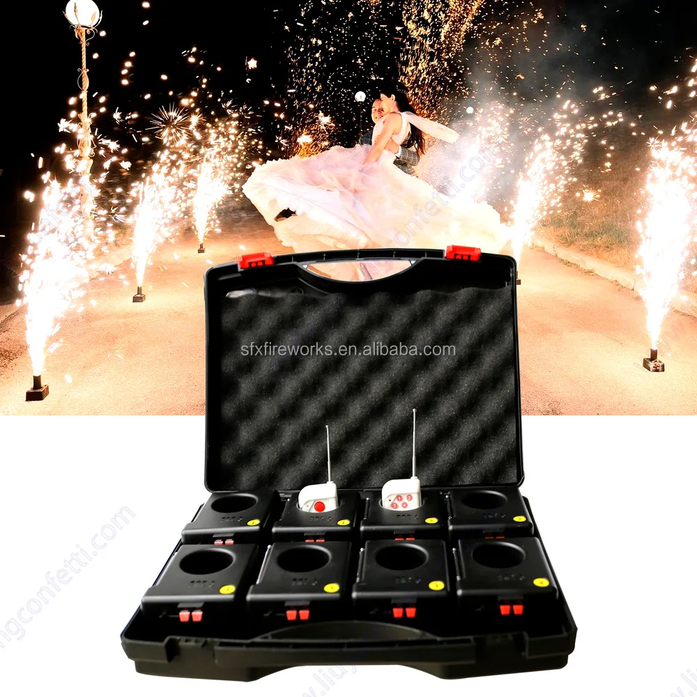 8 Cue Ice Fountain Fireworks Ignition System - Cold Pyro