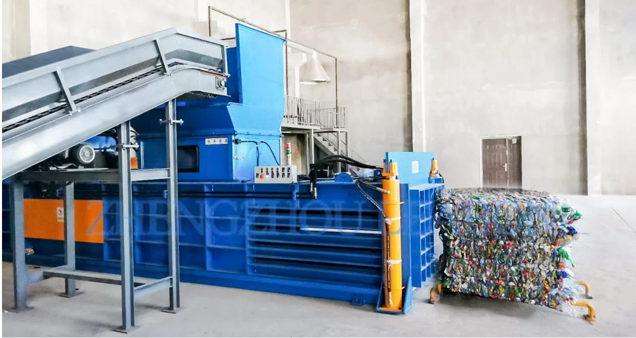 Carton Hydraulic Compression Baler Machine Automatic Waste Paper ...