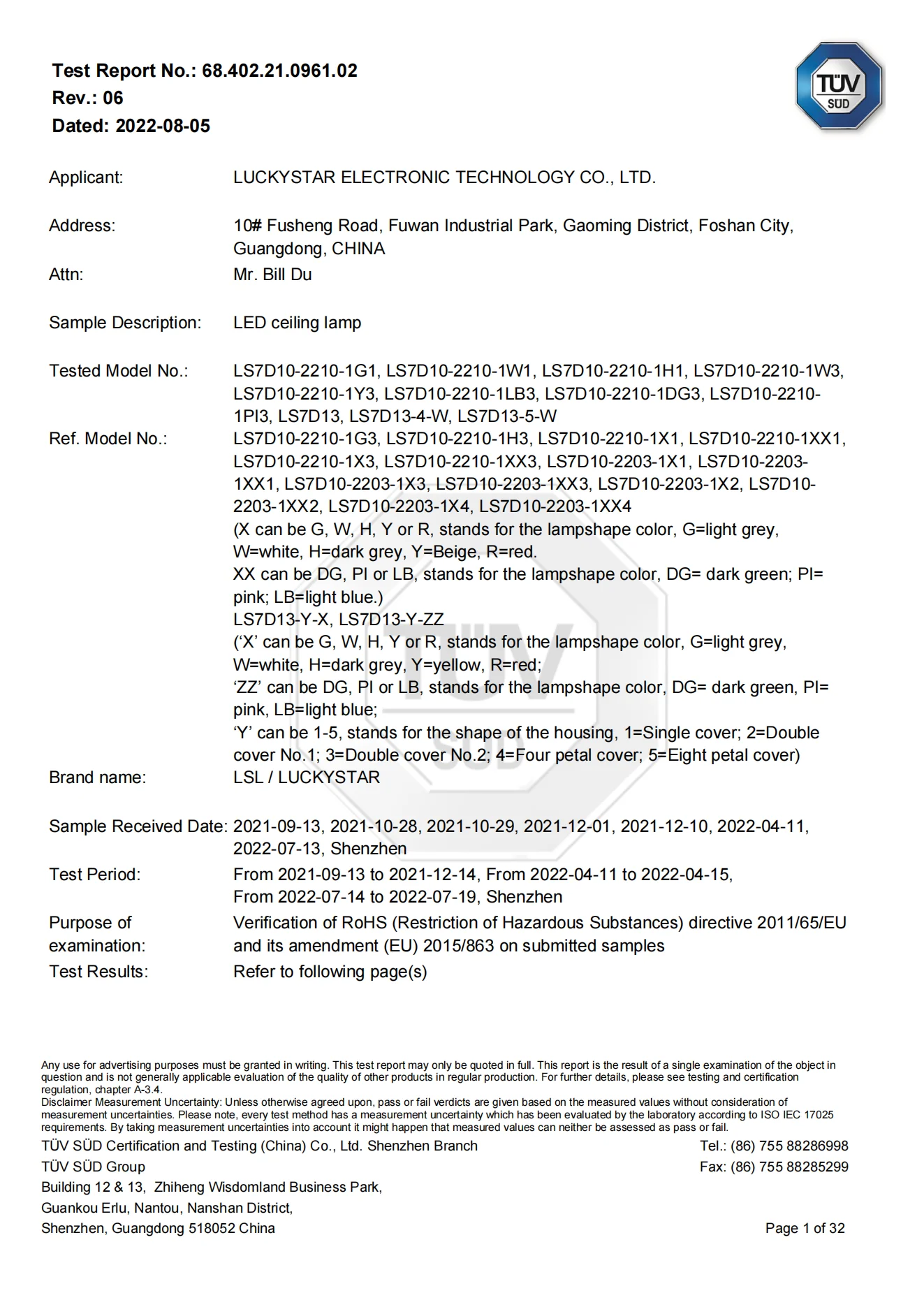 Luckystar Electronic Technology Co., Ltd.