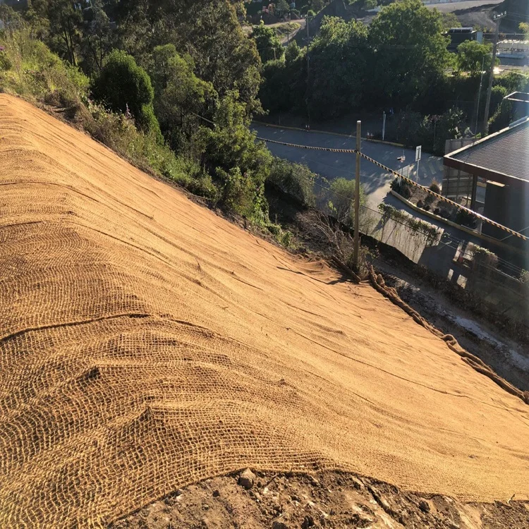 Bio Coconut Coir Mats for Paving Roads - Erosion Control
