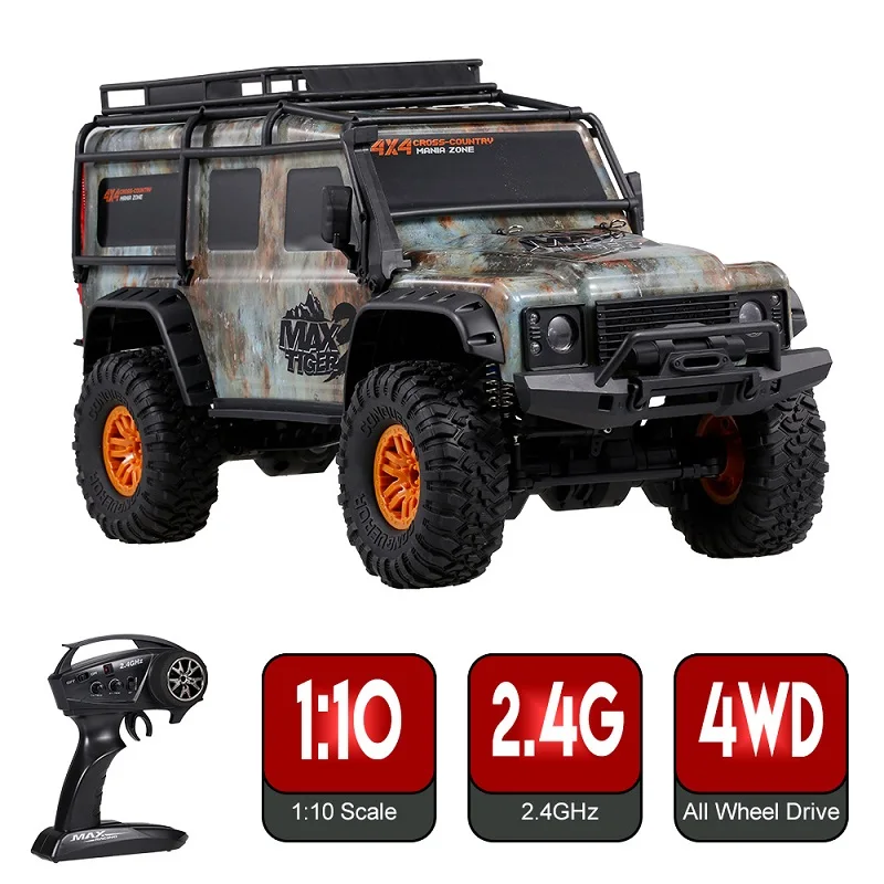 ZP1001 1/10 Scale RC Truck - High Quality 2.4G 4WD Crawler