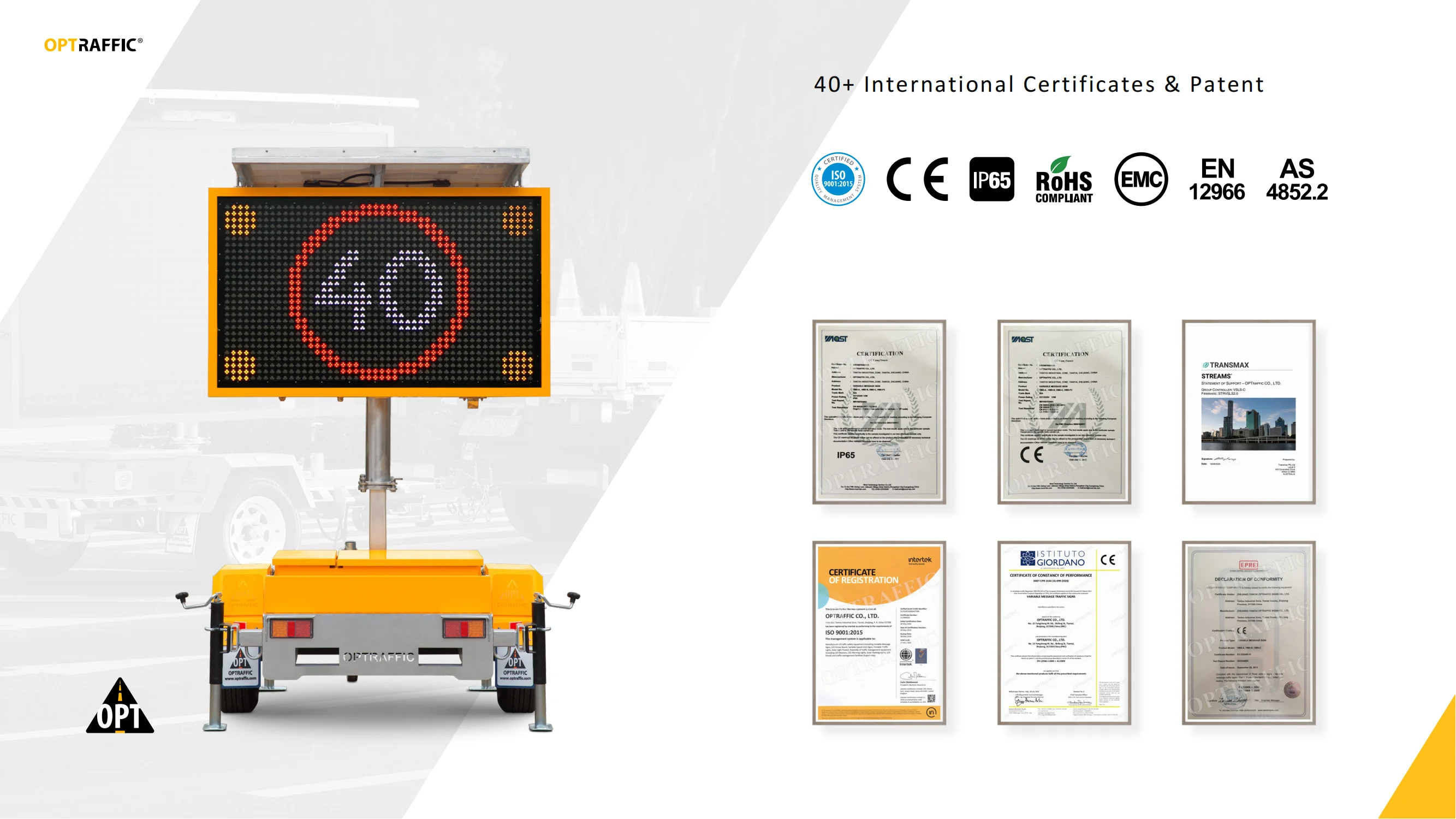 P0229 Middle East Ntcip Compliant Its Traffic Led Sign Portable Trailer ...