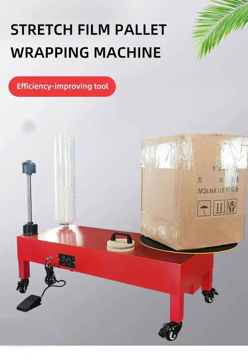 Semi-Automatic Stretch Film Wrapping Machine & Automatic Packaging Equipment ODM