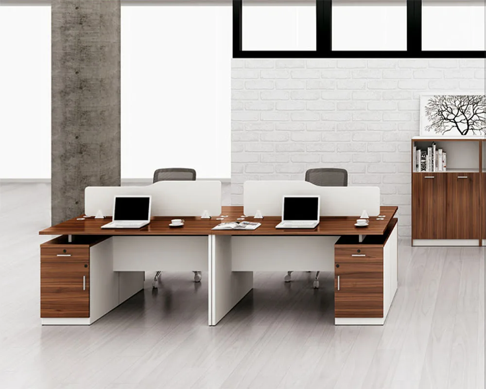Modern Style Employee Workstations Modular Office Workstations With 4 6 ...